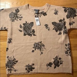 Chelsea & Theodore | Sweaters | Chelsea Theodore Blush Floral Oversized ...